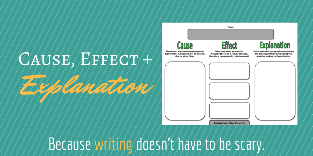 Cause, Effect, and Explanation Graphic Organizer – The LearnEd Teacher